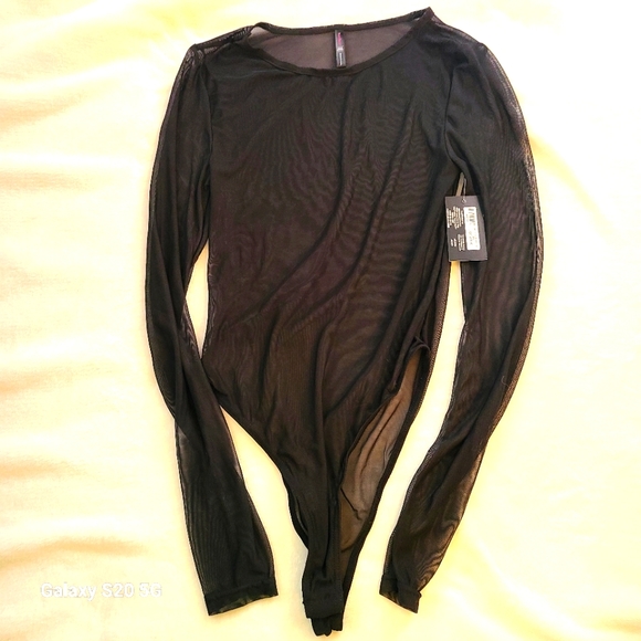 Body Rage | Tops | Body Rage Mesh Black Body Suit Size Medium | Poshmark